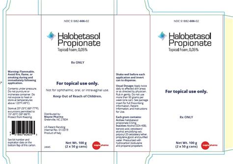 Halobetasol Foam Fda Prescribing Information Side Effects And Uses