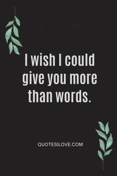 I Wish I Could Give You More Quotes Quotes I Love