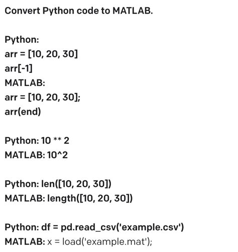 Help Creating A Python To Matlab And Back Translator Documentation