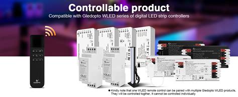 Gledopto Wled Remote Control Rgb Ic Led Esp Now App Wifi Wireless Brightness Adjust