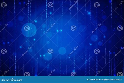 Flowing Number One And Zero Text In Binary Code Format In Technology