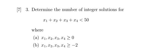 solved [7] 3 ﻿determine the number of integer solutions