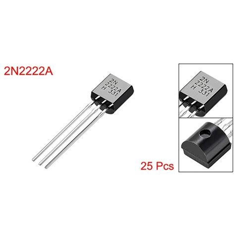 50Pcs 2N2222 NPN Transistor TO-92 2N2222A 2N2222, 42% OFF