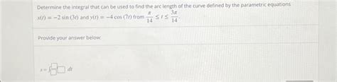 solved determine the integral that can be used to find the