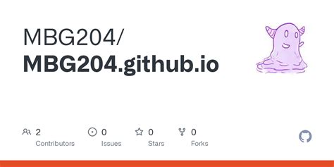 GitHub MBG MBG Github Io