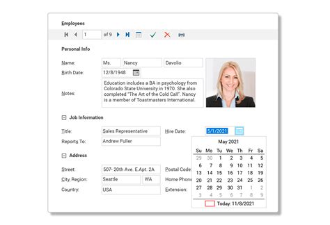 Winforms Data Entry Form Componentone