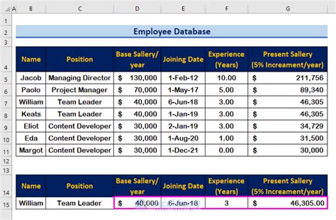 How To Create An Employee Database In Excel 5 Easy Steps