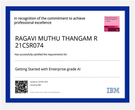 Ragavi R On Linkedin Im Very Grateful To Share My New Certification