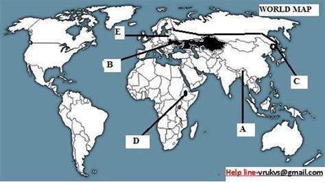 World Map Work Geography Class 12