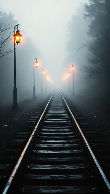 Free Misty Railway Journey Image Railway Fog Misty Download At
