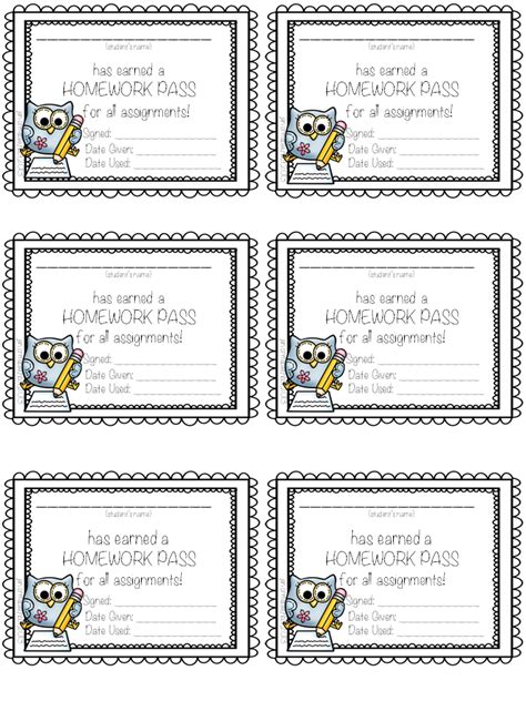 Homework Pass To Print At Viinellieblog Blog Homework Pass To Print At Viinellieblog Blog