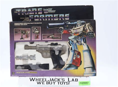 Megatron 100 Complete W Box And Insert G1 Transformers 1985 Vintage Figure Wheeljacks Lab