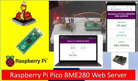 raspberry pi pico web server with bme280 weather station