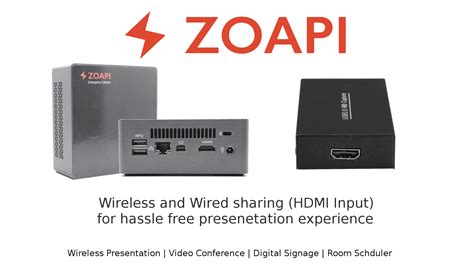 Configure HDMI Input On Zoapi Hub For Wired Presentation