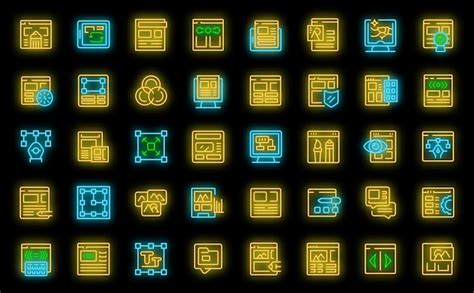 Premium Vector Interface Designer Icons Set Outline Vector Person System Computer Designer