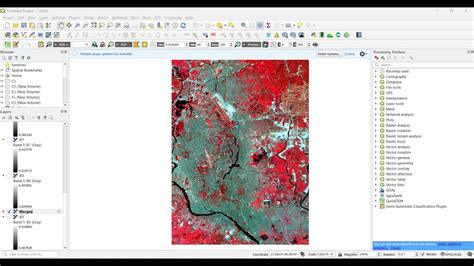 Creation Of Composite Image Fcc Using Band Data In Qgis Youtube
