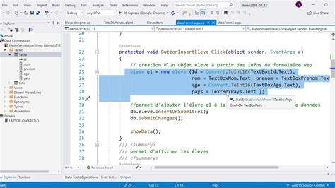 Asp Webform Et Crud En Link To Sql Youtube
