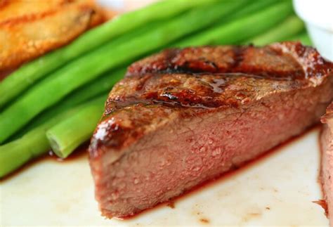 Premium Photo Closeup Medium Grilled Filet Mignon Steak Cut In Half