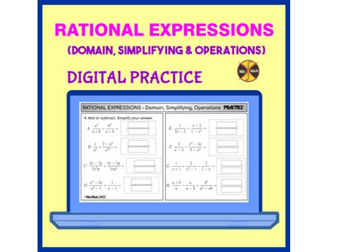 Rational Expressions Domainsimplifying And Operations Practice 41