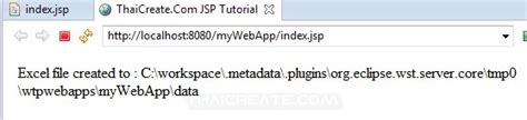 Jsp And Excel Java