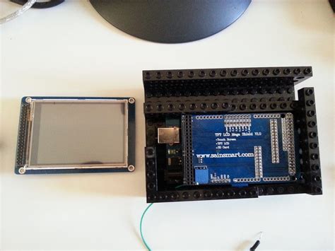 make an oscilloscope using the sainsmart mega2560 with the tft lcd