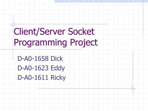 ppt client server socket programming project powerpoint presentation
