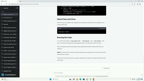 Replacing A Specific String In A File Using Regex Python Youtube