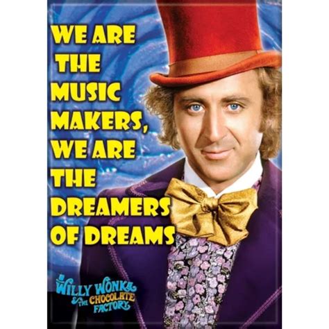 Dreamers Of Dreams Willy Wonka Flat Fridge Magnet Retrofestiveca
