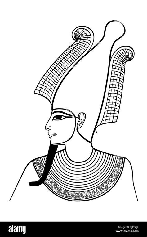 Egyptian God Osiris Drawing