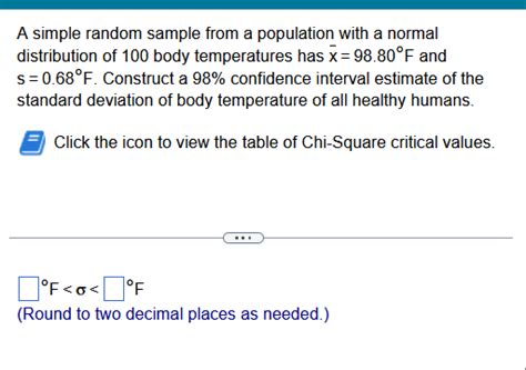 Solved A Simple Random Sample From A Population With A Chegg