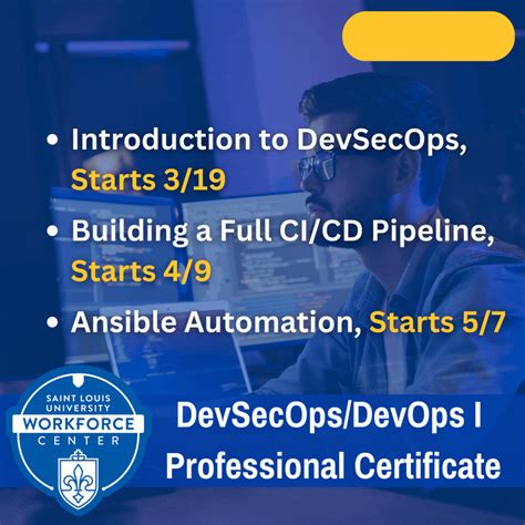 Certificate Devsecops Devops Cicd Ansible Training Saint Louis University Workforce Center