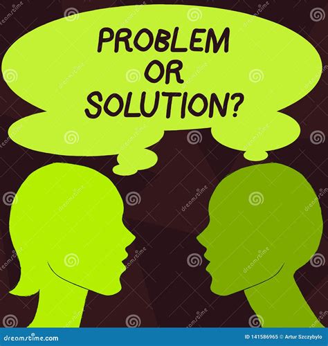 Handwriting Text Problem Or Solutionquestion Concept Meaning Think Solve Analysis Solving
