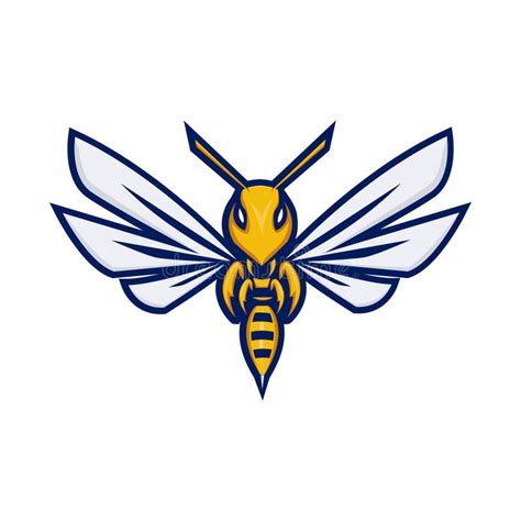 Bee Or Hornet Mascot Logo Bee Or Hornet E Sport Logo Template Stock