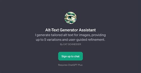 alt text generator assistant alternative image text taaft
