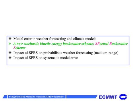 PPT Using Stochastic Physics To Represent Model Uncertainty PowerPoint Presentation ID