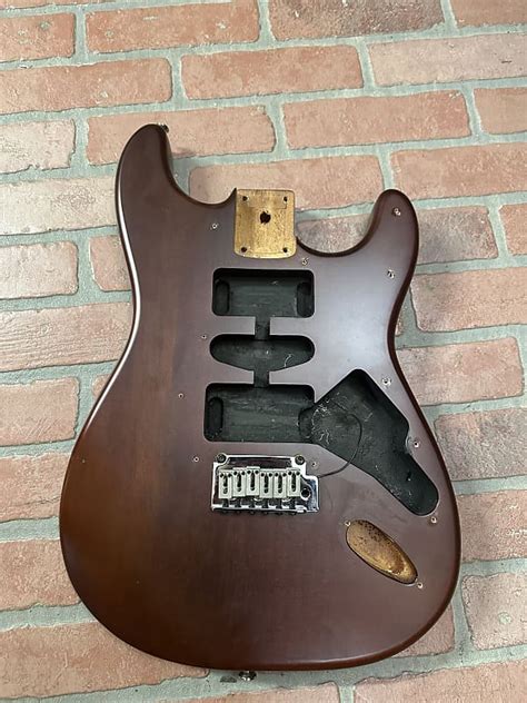 Squier Strat Body Satin Walnut W Bridge Reverb