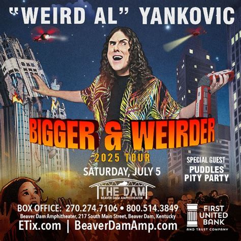 Weird Al Yankovic Bigger And Weirder 2025 Tour Beaver Dam