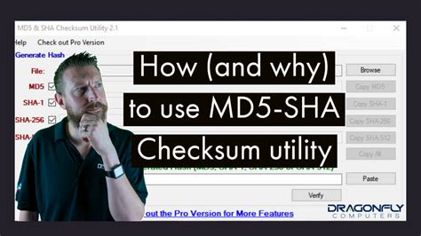 How To Use The Sha And Md5 Checksum Utility Dragonfly Computers