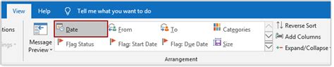 Change Inbox Folder View In Outlook