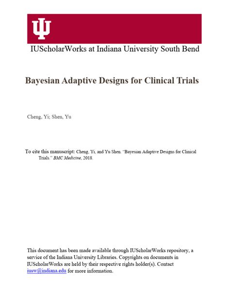 Enbayesian Adaptive Designs For Clinical Trials Pdf Loss Function
