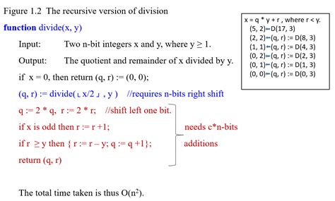 [50 points] given two algorithms function divide x