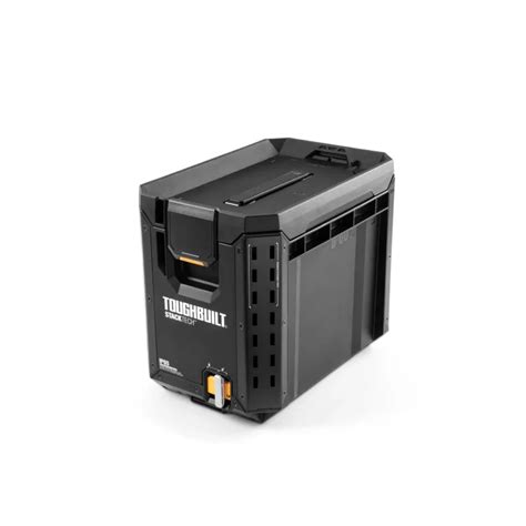 Toughbuilt Stacktech Compact 10 4 In Black Plastic Lockable Tool Box