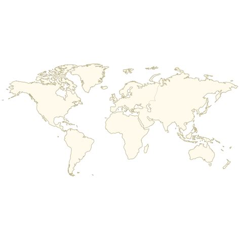 Blank Continents Of The World