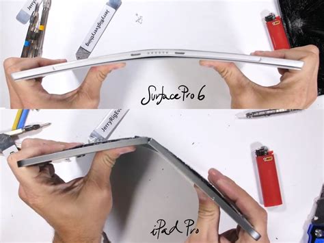 Surface Pro Beats New Ipad Pro In Bend Test Laptop Mag