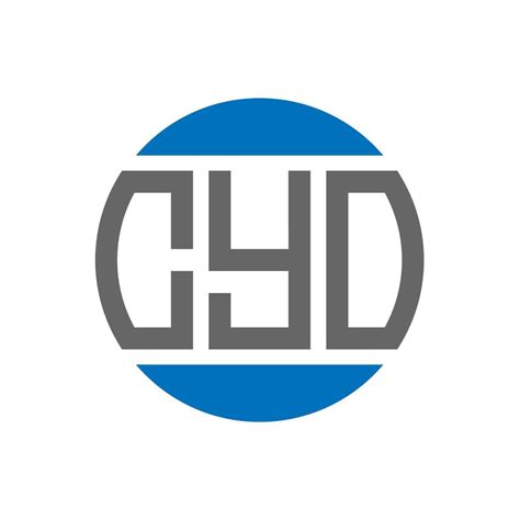 Cyd Letter Logo Design On White Background Cyd Creative Initials