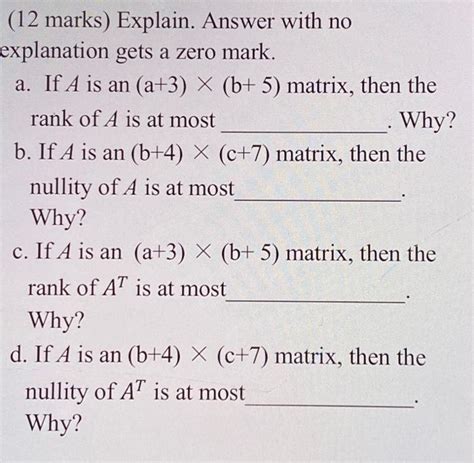 solved 12 marks explain answer with no explanation gets a