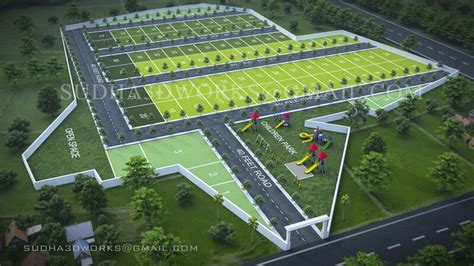 Artstation 3d Plot Layout Plan Real Estate Sign Design Urban Design Plan Real Estates Design