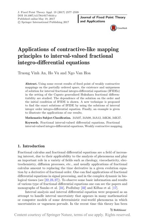 Applications Of Contractive Like Mapping Principles To Interval Valued