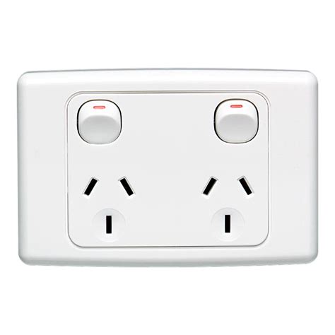 Twin Switch Socket Outlet 2000 Series 250v 10a Agm Electrical Supplies