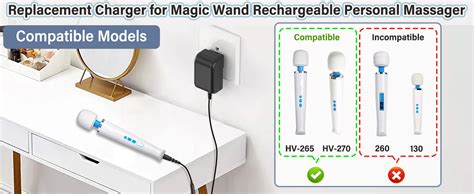 Ul Charger For Magic Wand Replacement Power Adapter For Magicwand Hv